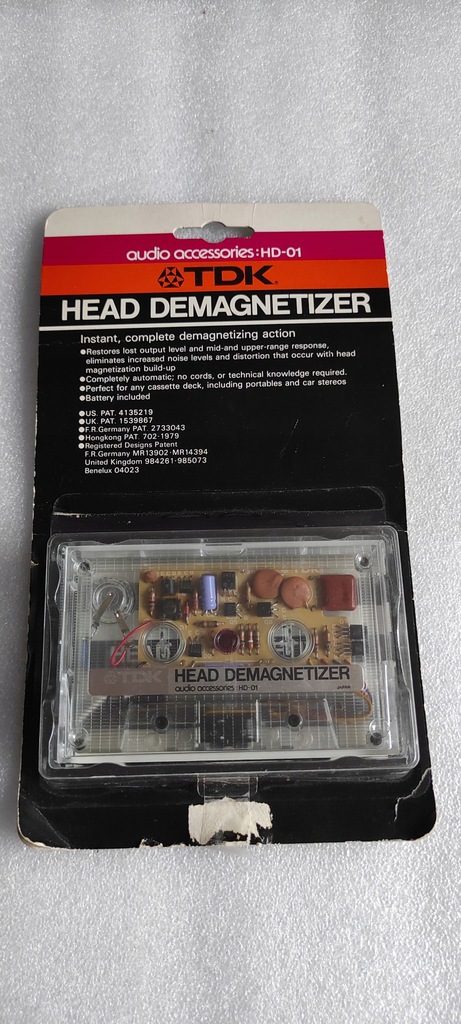 TDK HD-01 Head Demagnetizer kaseta demagnetyzująca - 12602780182 ...