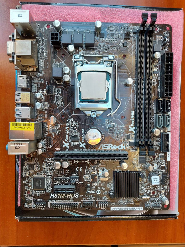 Płyta główna ASRock H81M-HDS mATX + Pentium G3420 - 11270265722 - oficjalne archiwum Allegro