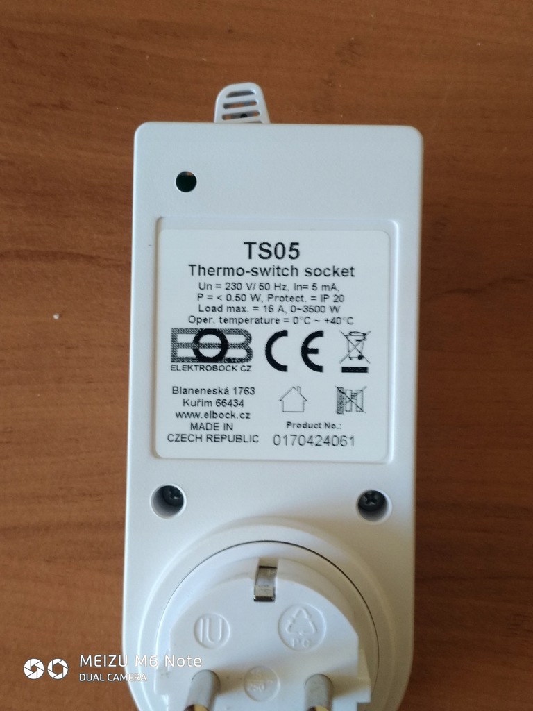 Sterownik termostat do grzejnika Elektrobock TS05 - 12485248132 - oficjalne archiwum Allegro