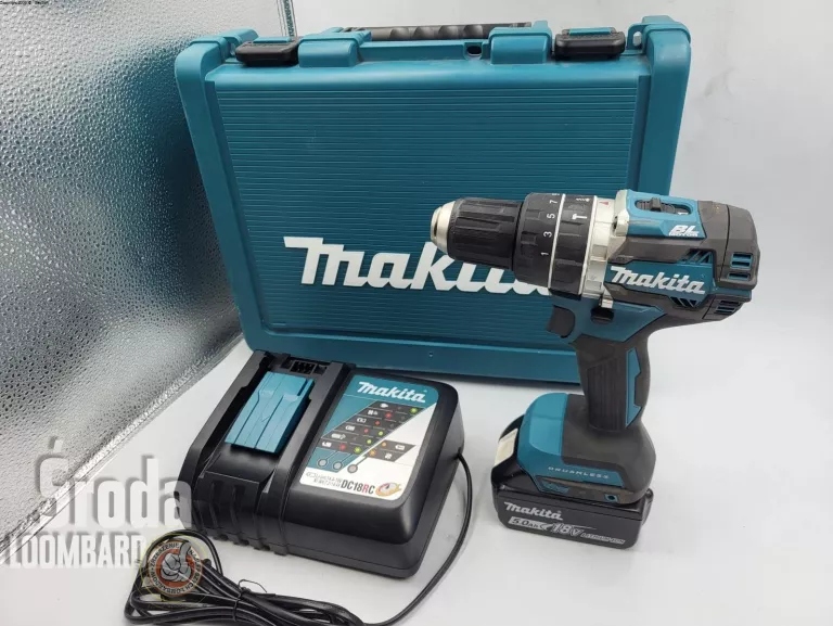 WKRĘTARKA AKUMULATOROWA MAKITA DHP484 18V - 14261096467 - oficjalne ...