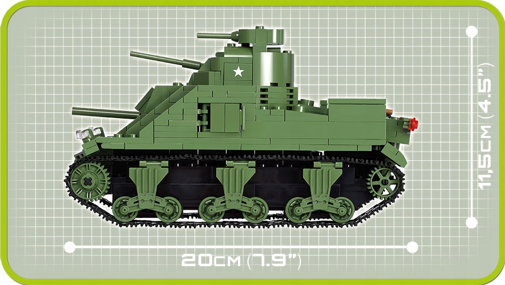 Cobi 2385 klocki M3 Lee amerykański czołg średni - 7661320751 ...