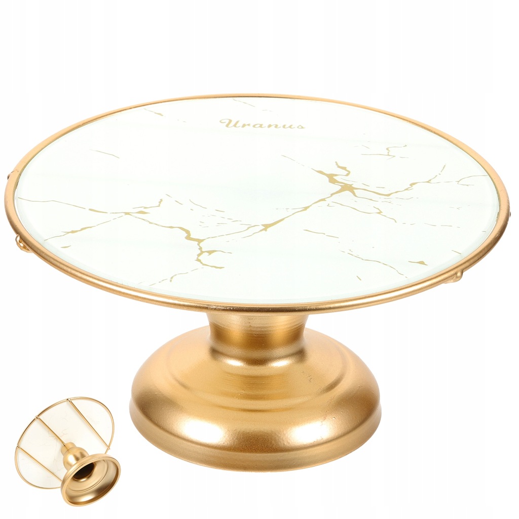 Cake Tray Stand Black Round End Table Raised Cake - 14958628491 ...