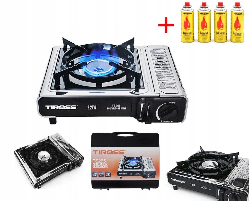 KUCHENKA GAZOWA TURYSTYCZNA POLOWA 4 x GAZ Tiross - 12485394275 ...