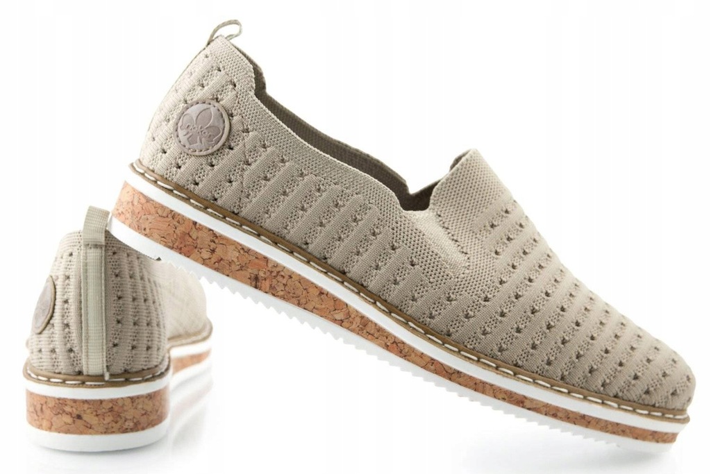 Buty RIEKER damskie wsuwane lekkie slip on r. 39 - 10821818918 ...
