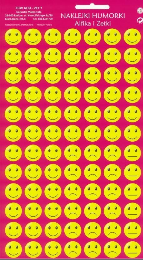 Naklejki i humorki Alfika i Zetki 10 szt - 10831603616 - oficjalne ...