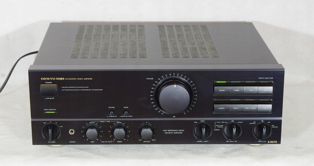 Onkyo Integra A-8670, wzmacniacz stereo. - 11441447041 - oficjalne archiwum Allegro