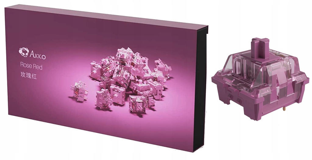 AKKO CS Rose Red Switch PRZEŁĄCZNIK 45szt do Klawiatury mechanicznej ...