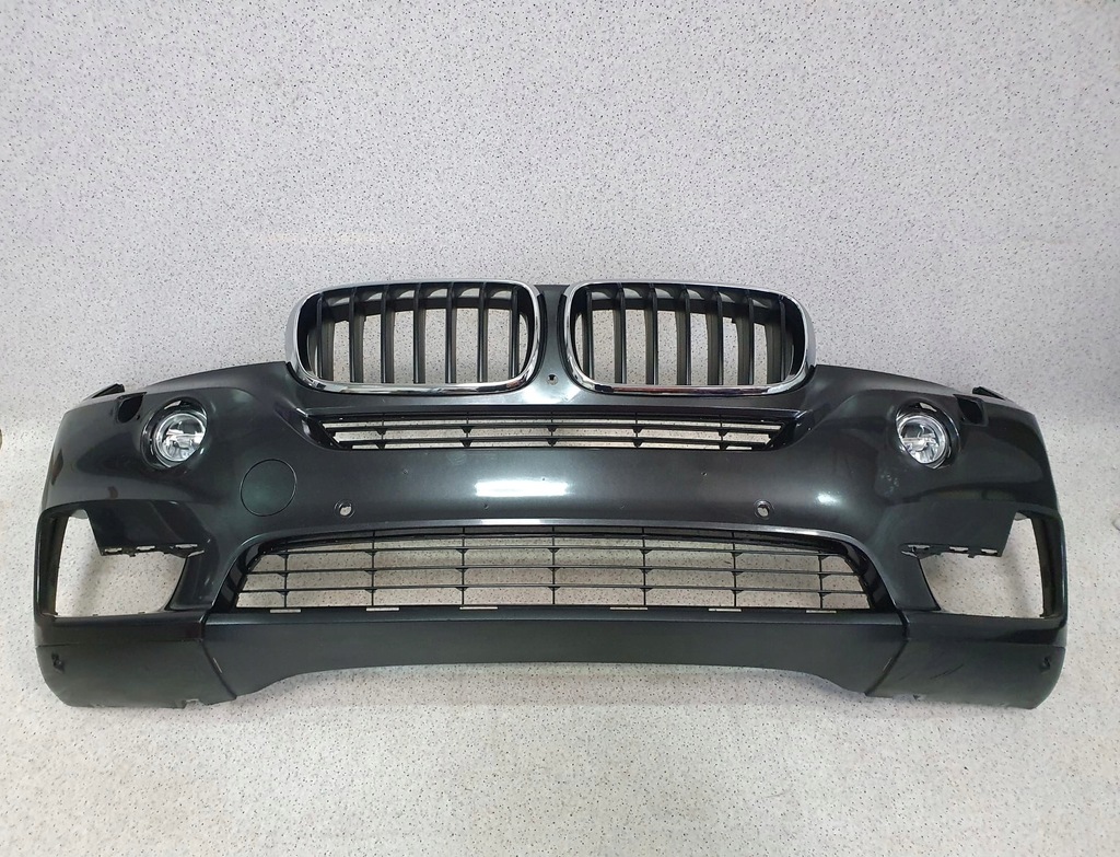 BMW X5 F15 ZDERZAK PRZÓD PRZEDNI GRILL HALOGENY - 11253463672 ...