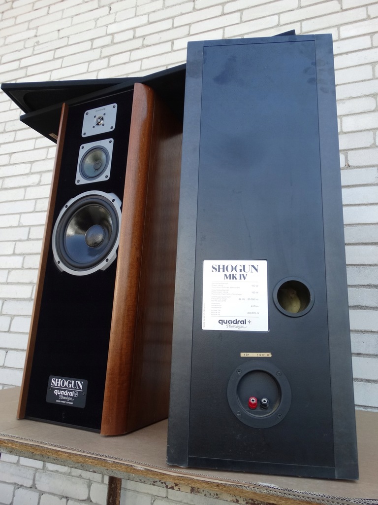 QUADRAL SHOGUN MK IV PORZĄDNE MARKOWE KOLUMNY !!! - 8448355672 - oficjalne archiwum Allegro