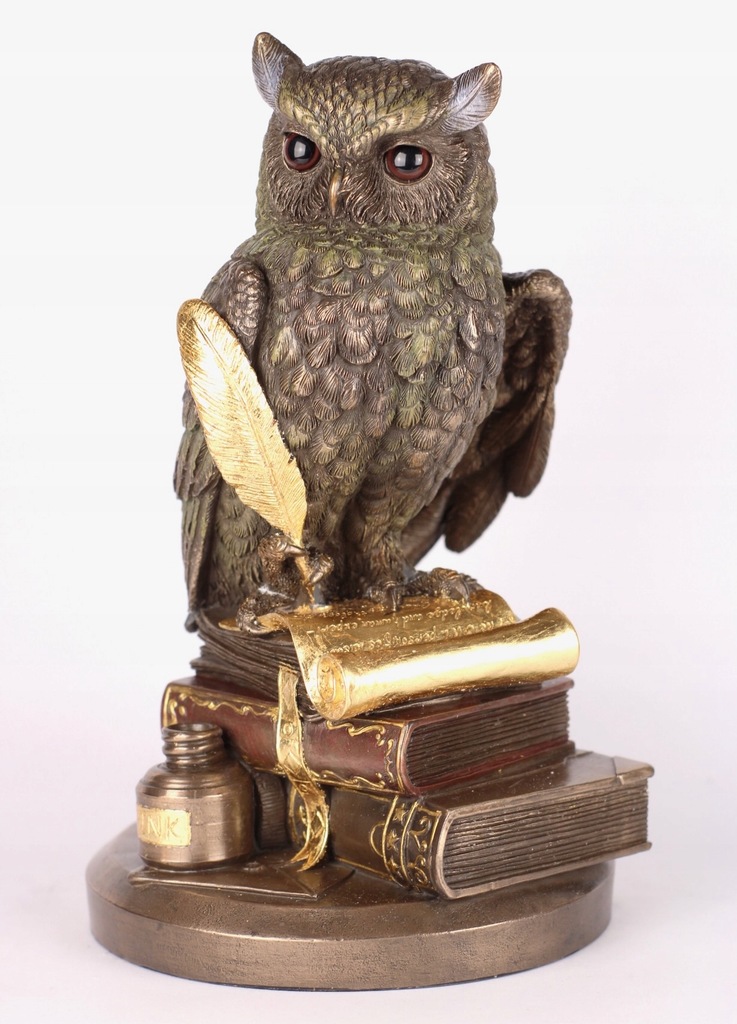 RZEŹBA SOWA symbol mądrości SYGNOWANA VERONESE - 13588925916 ...