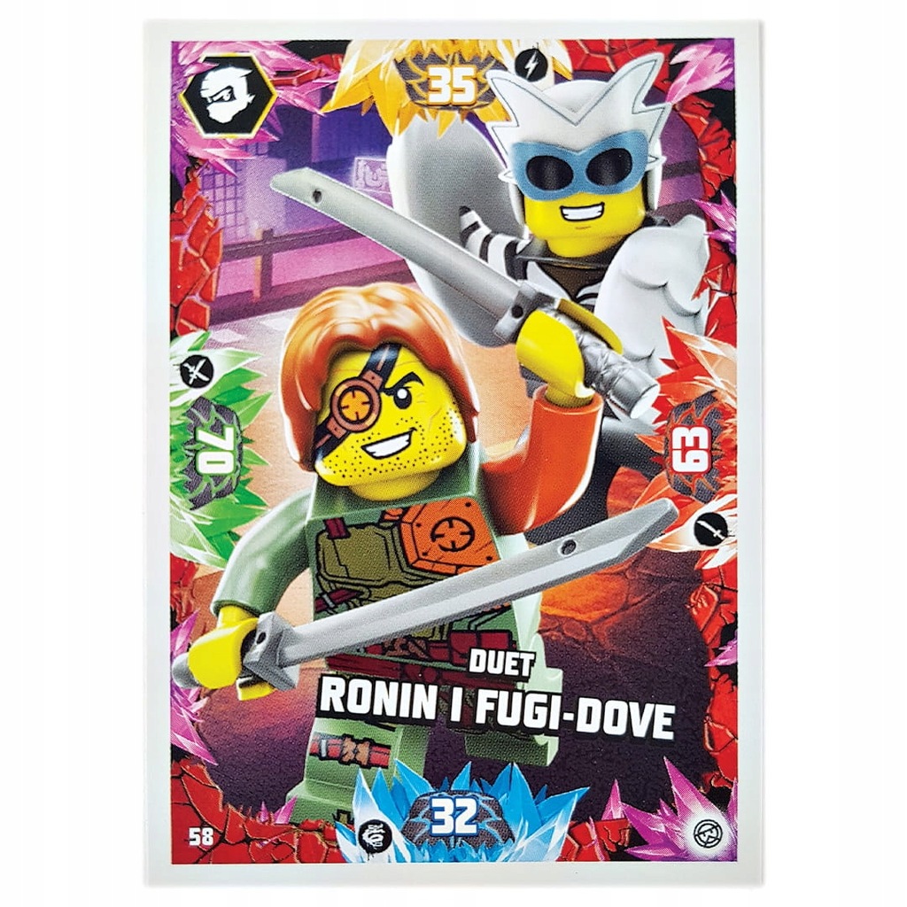Karta LEGO Ninjago S8 58 Duet Ronin i Fugi-Dove - 13218940912 ...