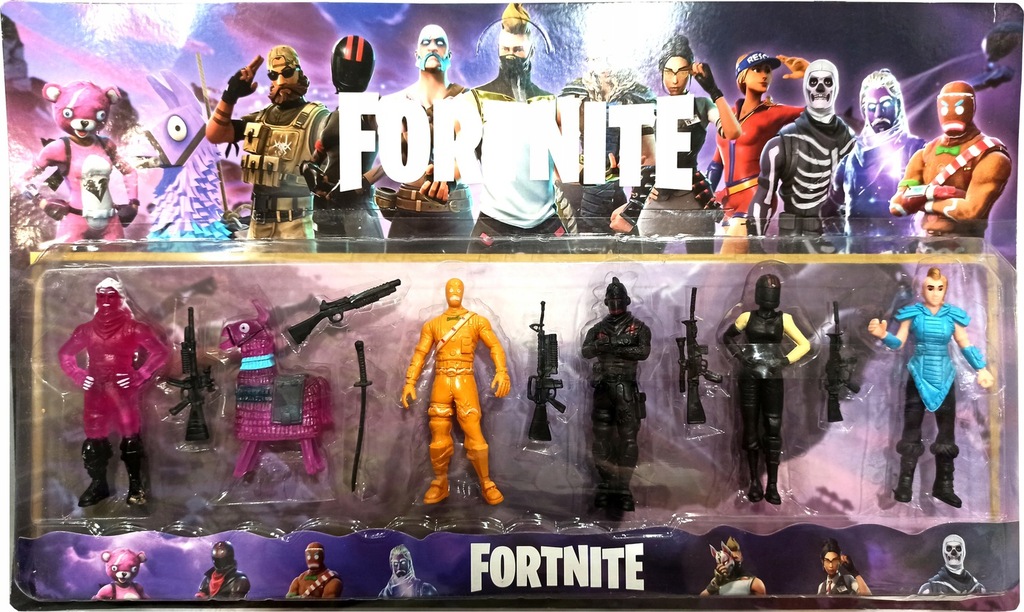 FORTNITE FIGURKI ZESTAW 6 SZT PREZENT AKCESORIA - 10793725571 ...