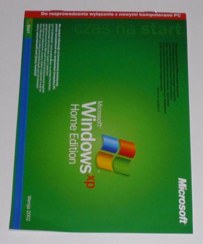 ORYGINALNY Windows XP Home Edition SP3 POLSKI + FV - 7755972620 ...
