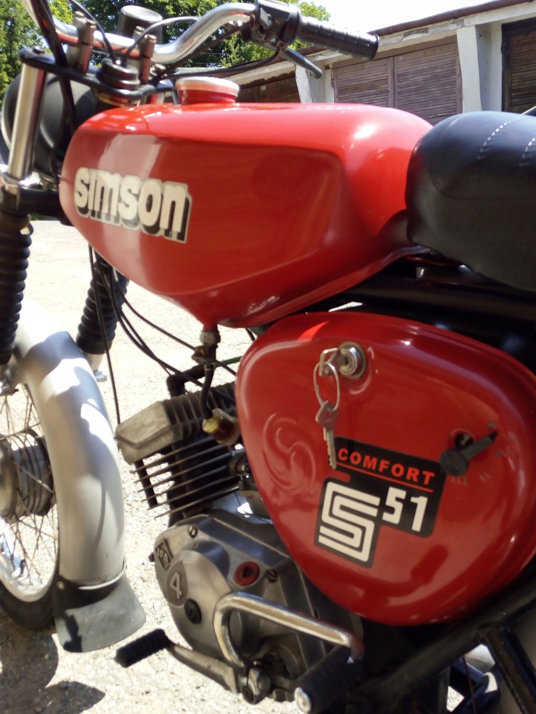 Motorower SIMSON S51 silnik po remoncie 4 biegi. - 8194214980 ...