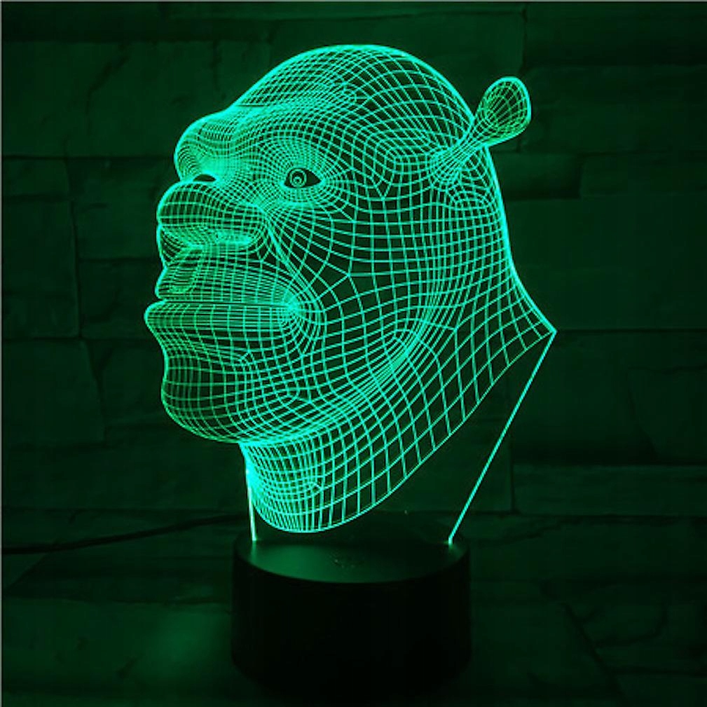 Shrek Usb 3d Anime Night Light Atmosphere Led - 14479695498 - oficjalne ...