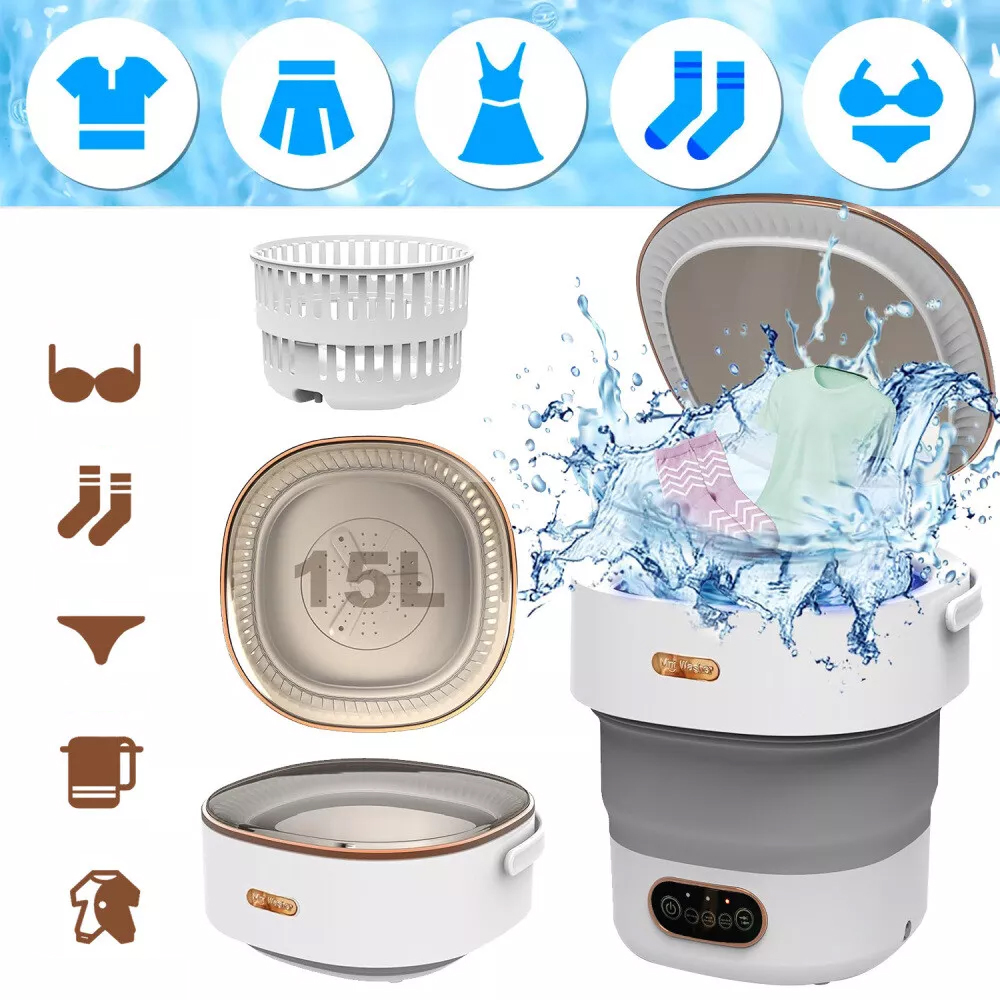 PRZENOŚNA MINI PRALKA SKŁADANA PODRÓŻNA AUTOMATYCZNA TURYSTYCZNA 15L ...