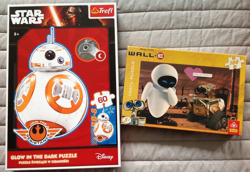 Star Wars BB8 świecące puzzle + WALL-E gratis - 12751211375 - oficjalne ...