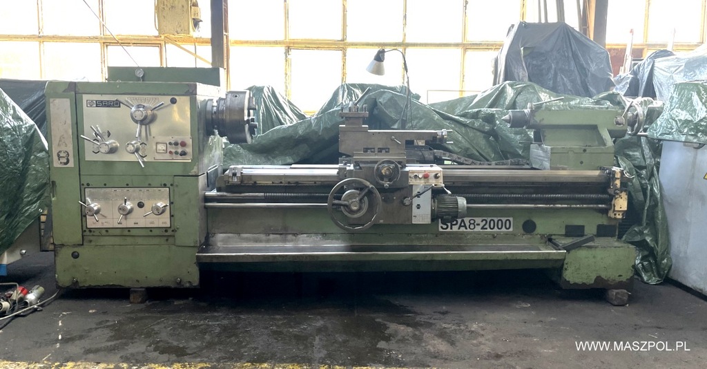 Tokarka uniwersalna SPA 8 x 2000 - oprzyrządowanie - FILM - 14455139017 - oficjalne archiwum Allegro