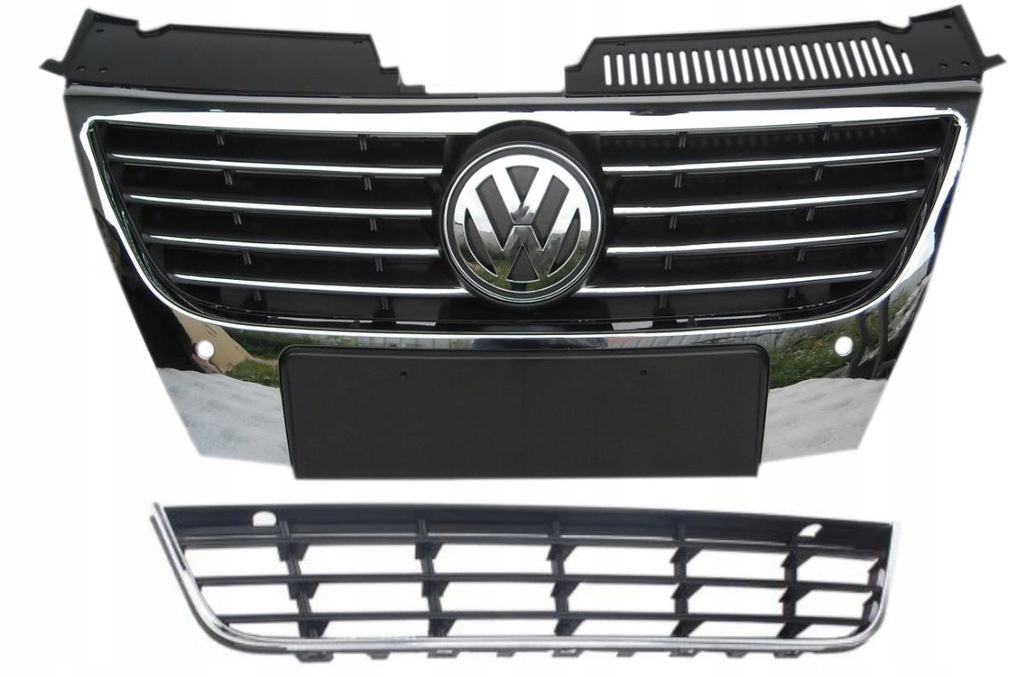 ATRAPA GRILL GRIL MASKI CHROM VW PASSAT B6 05-10 - 7610964307 - oficjalne archiwum Allegro