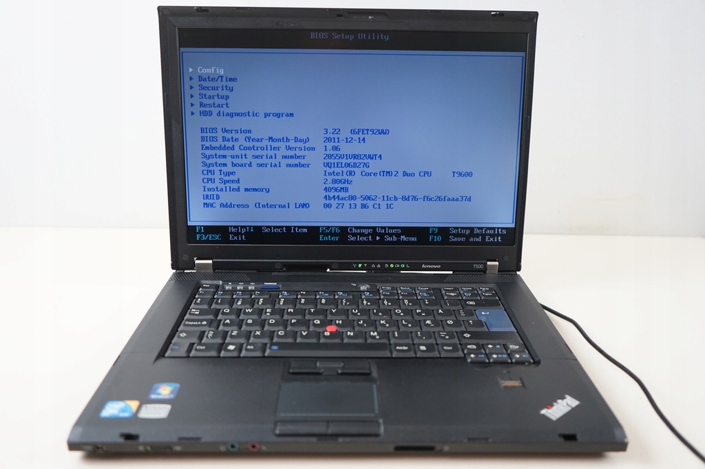 Lenovo Thinkpad T500 (26656) - 11780636650 - oficjalne archiwum Allegro