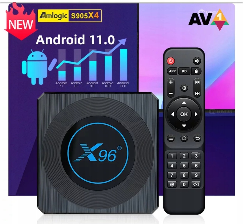 Smart TV Box Dekoder 4K Android 11 4G+128Gb - 11457403730 - oficjalne ...