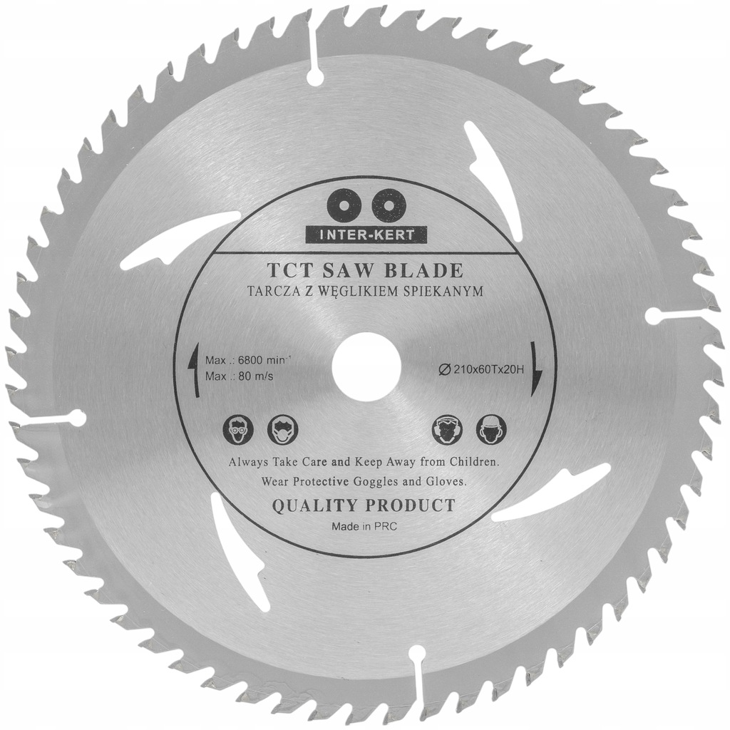 PIŁA TARCZOWA Z WĘGLIKIEM TARCZA WIDIOWA DO CIĘCIA DREWNA 210 x 20mm 60T - 14683246283 ...