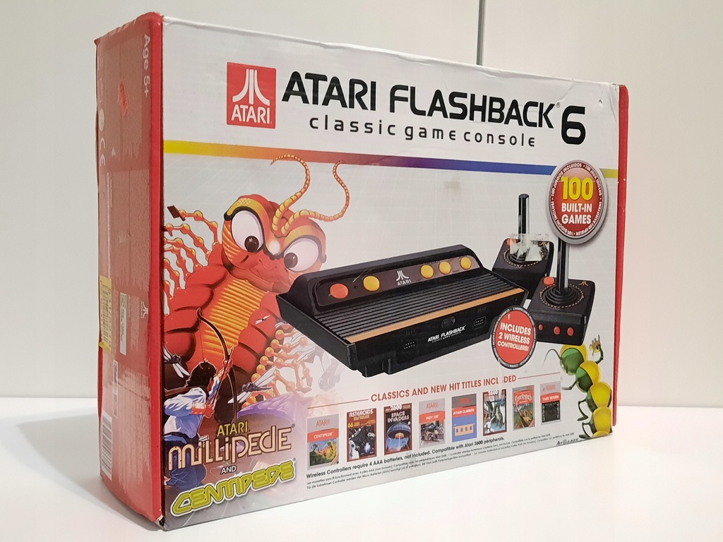 ATARI FLASHBACK 6 MINI + 100 GIER RETRO KONSOLA - 13249019129 - oficjalne archiwum Allegro