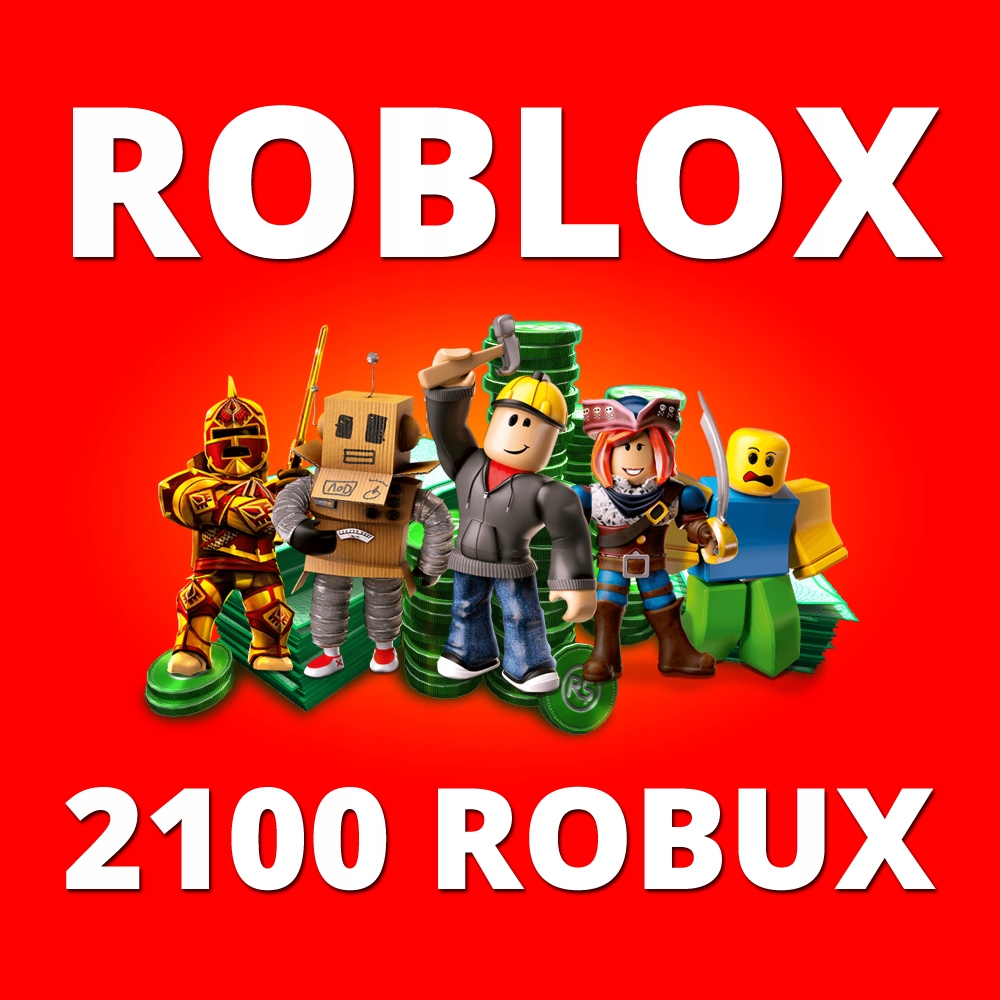 ROBUX ROBLOX 2100 RS (25$) - KOD KARTA PODARUNKOWA - 12622678997 ...