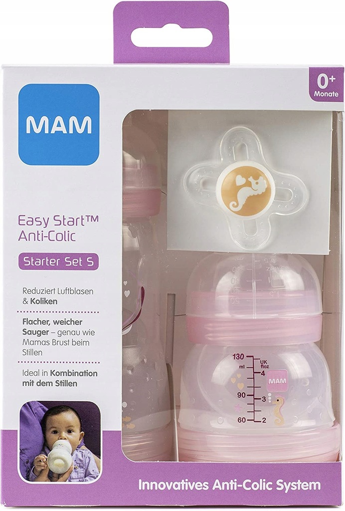 MAM Easy Start Zestaw Butelki + smoczek - 12738120723 - oficjalne archiwum Allegro