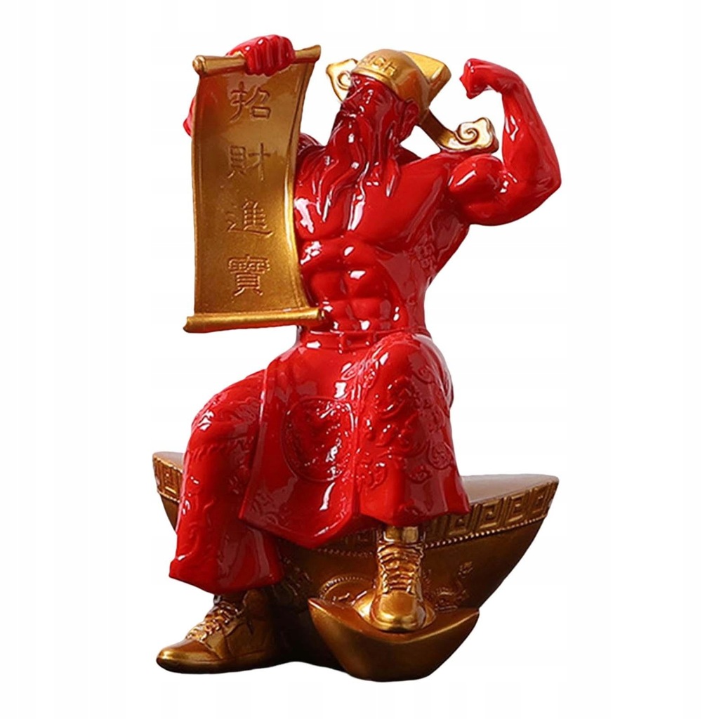 Cai Shen Statue God of Wealth Statue Chinese Cai - 12872823141 - oficjalne archiwum Allegro