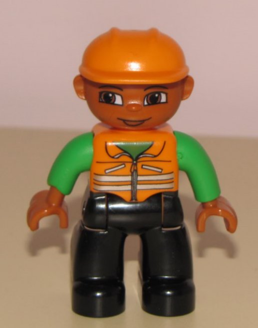 LEGO DUPLO NOWA FIGURKA PAN TATA ROBOTNIK MECHANIK - 9097792446 ...