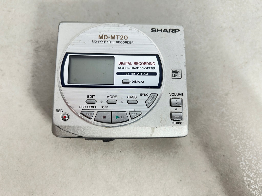 Walkman Odtwarzacz Minidisc Sharp MD-MT20 - 13658523438 - oficjalne ...
