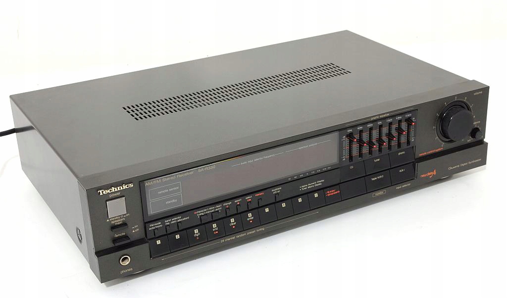 TECHNICS SA-R330 AMPLITUNER Z KOREKTOREM - GRA - USZKODZONY WYŚWIETLACZ ...