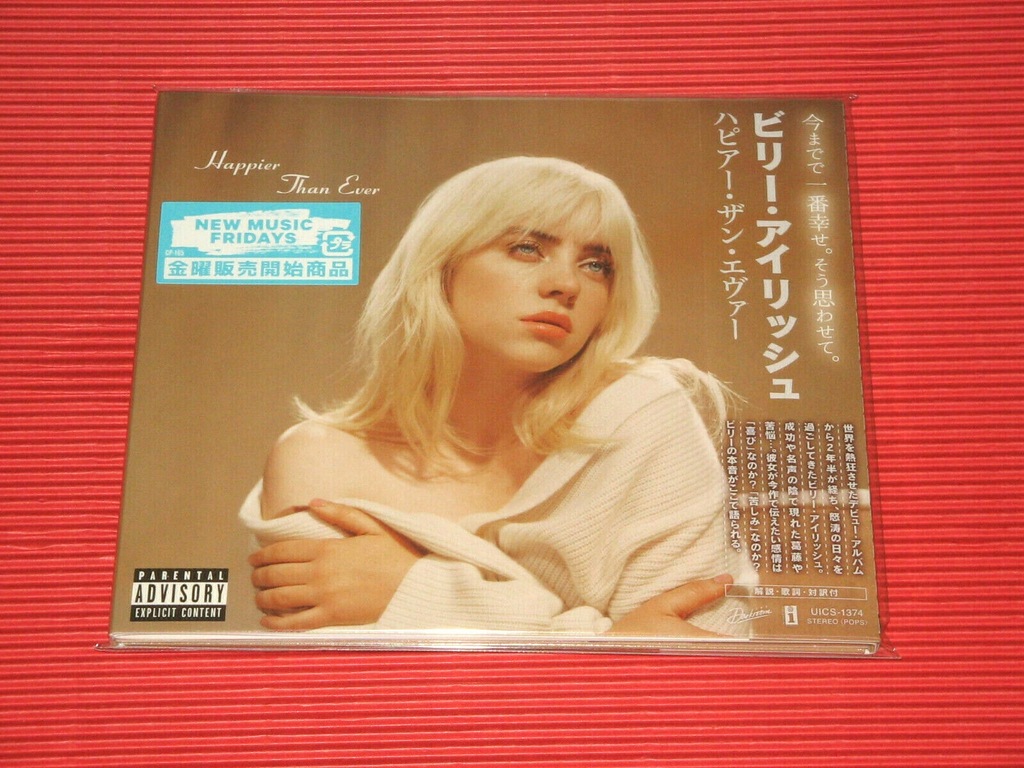 BILLIE EILISH Happier Than.. CD JAPAN 2021 +plakat - 11003852920 - oficjalne archiwum Allegro