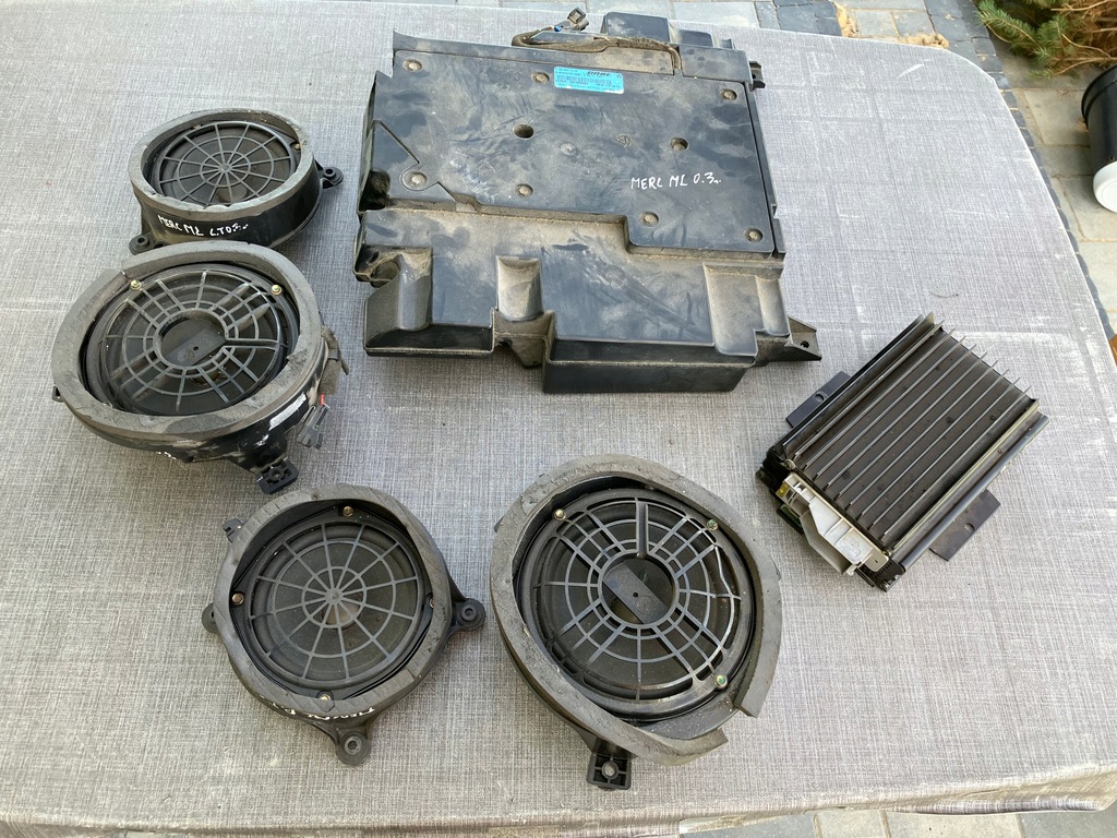 GLOSNIKI SUB WZMACNIACZ ZESTAW NAGŁOŚNIENIA BOSE MERCEDES ML W163 - 15389220637 - oficjalne ...