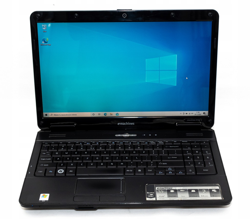 eMachines E725 T4200 15.6'' 3GB 320GB CAM WiFi DVD - 10067410969 ...