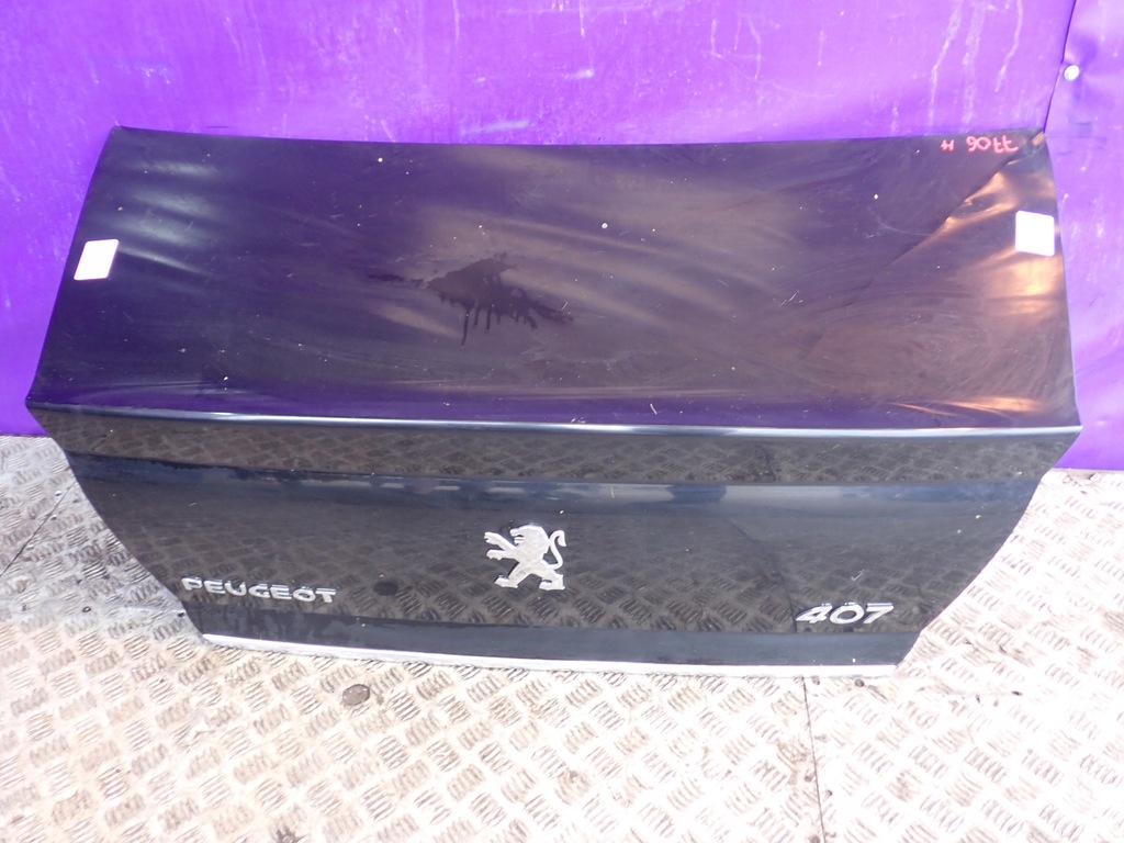 PEUGEOT 407 SEDAN KLAPA TYLNA TYŁ LAKIER EXLD - 13400511535 - oficjalne ...