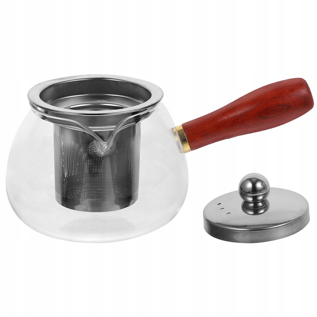 Tearoom Tea Handle Household Tea Pot Glass Teapot - 13471018438 ...