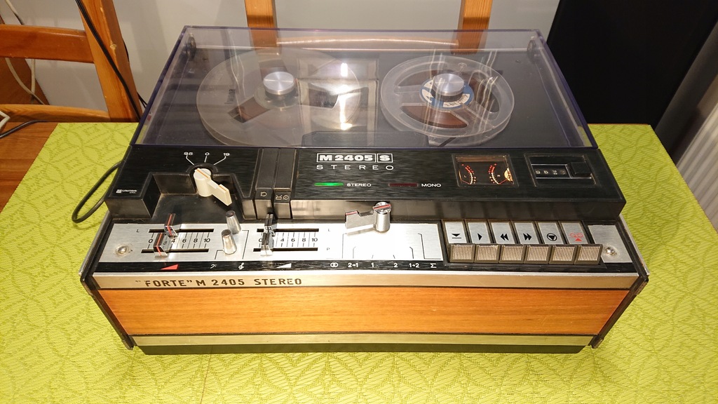 PIĘKNY! MAGNETOFON SZPULOWY UNITRA ZRK M 2405 S - 11727372628 - oficjalne archiwum Allegro