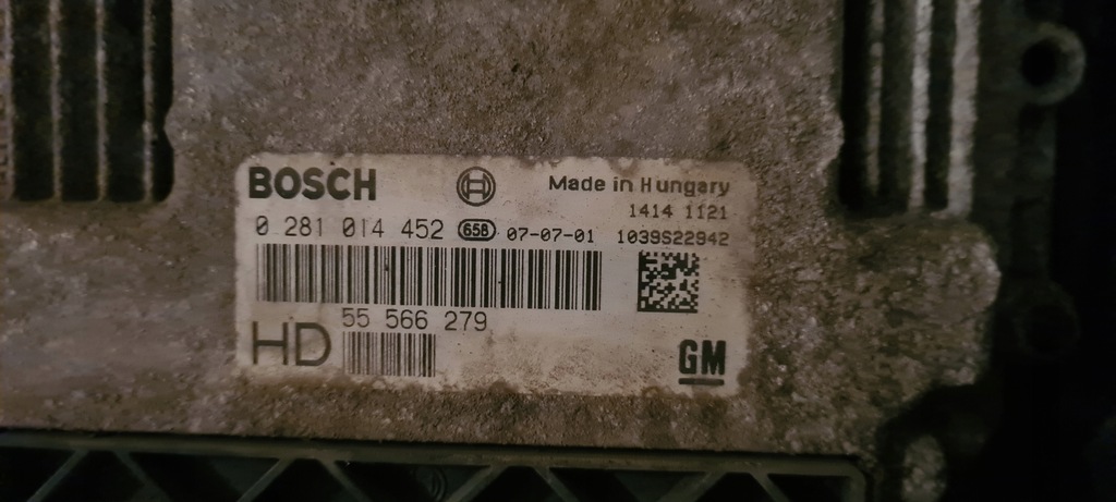 STEROWNIK OPEL ZAFIRA B 0281014452 HD 55566279 - 12449791628 ...