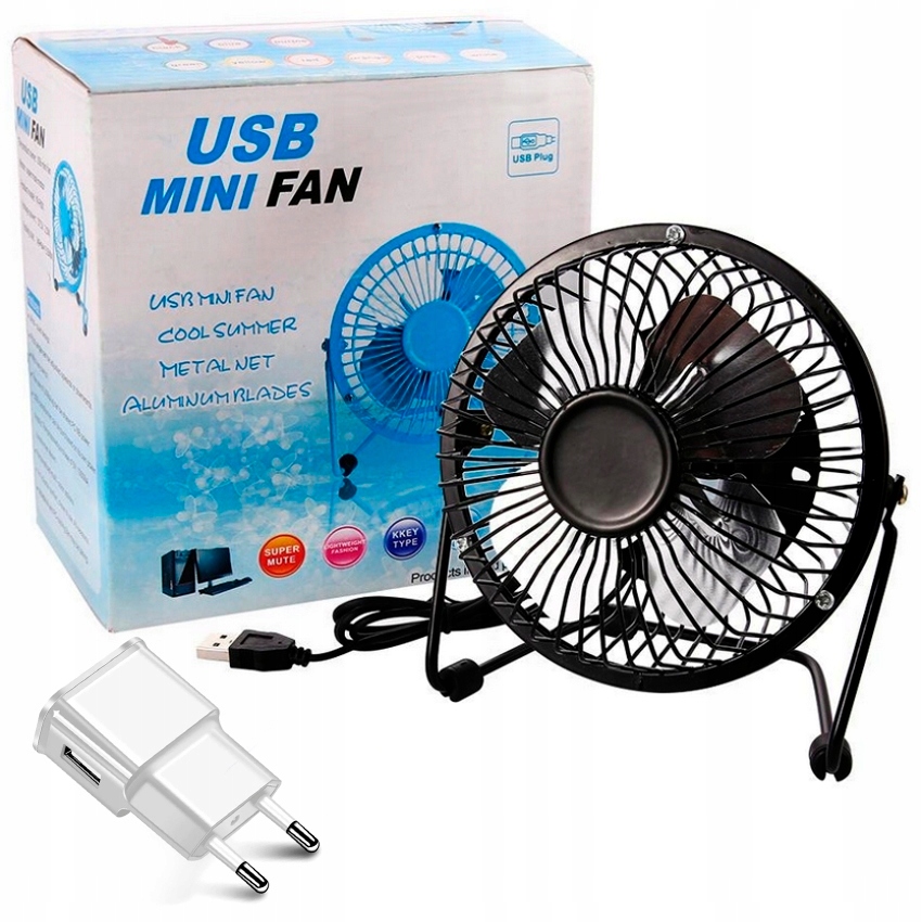 WENTYLATOR WIATRAK WIATRACZEK USB + 230V REGULACJA - 8322266096 ...