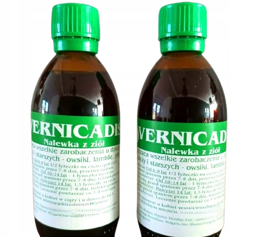 VERNICADIS pasożyty glisty robaki owsiki 100 ml - 12828854030 ...