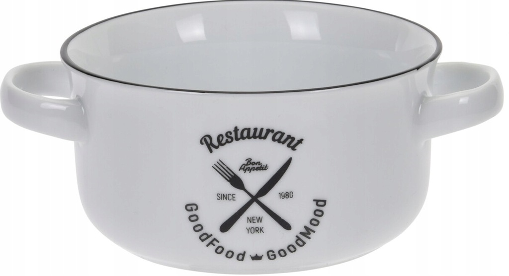 Miska do zupy retro GARNEK porcelana 500ml 3wzory - 10446544423 ...