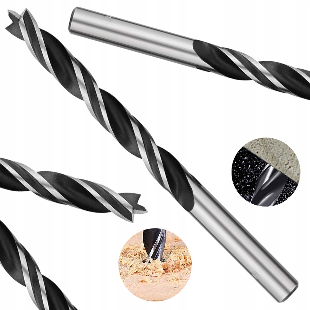 WIERTŁO DO DREWNA PLASTIKU SPIRALNE SZLIFOWANE KRĘTE WALCOWANE 5mm x 85mm - 15101922786 ...