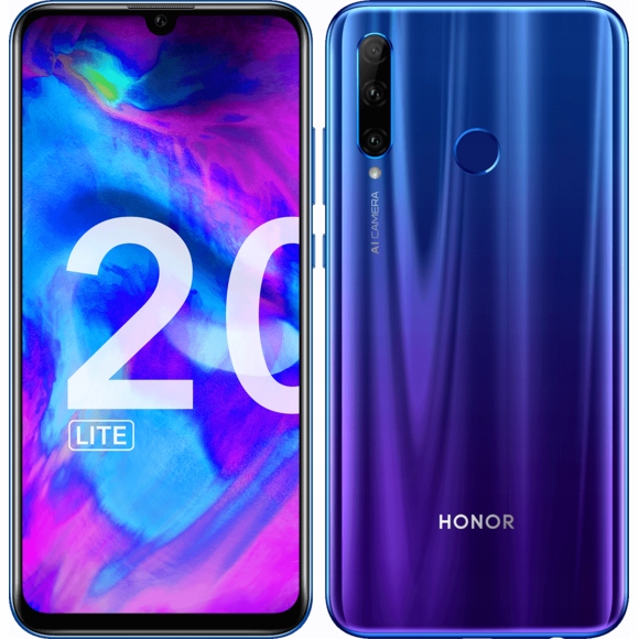 Honor 20 lite HRY-LX1T DualSim 4/128GB Blue - 9084623344 - oficjalne ...
