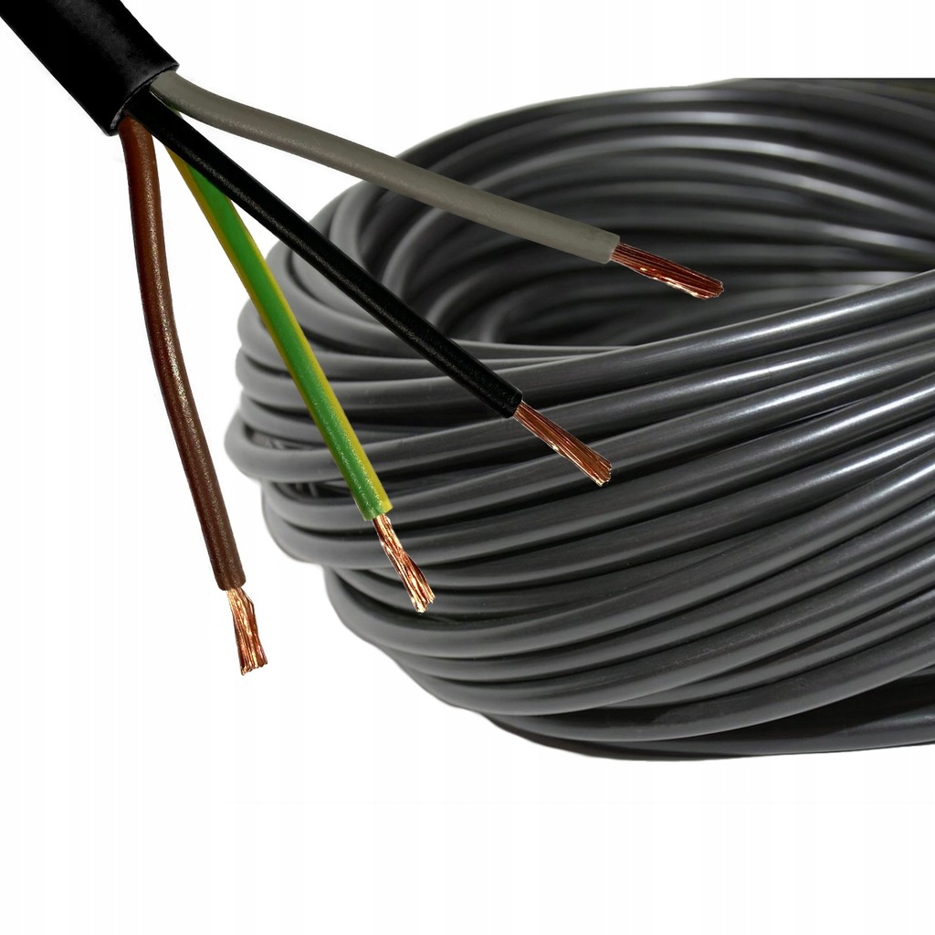 Przewód Kabel H03VV-F OMY 4x0,75 50m - 13209701353 - oficjalne archiwum Allegro