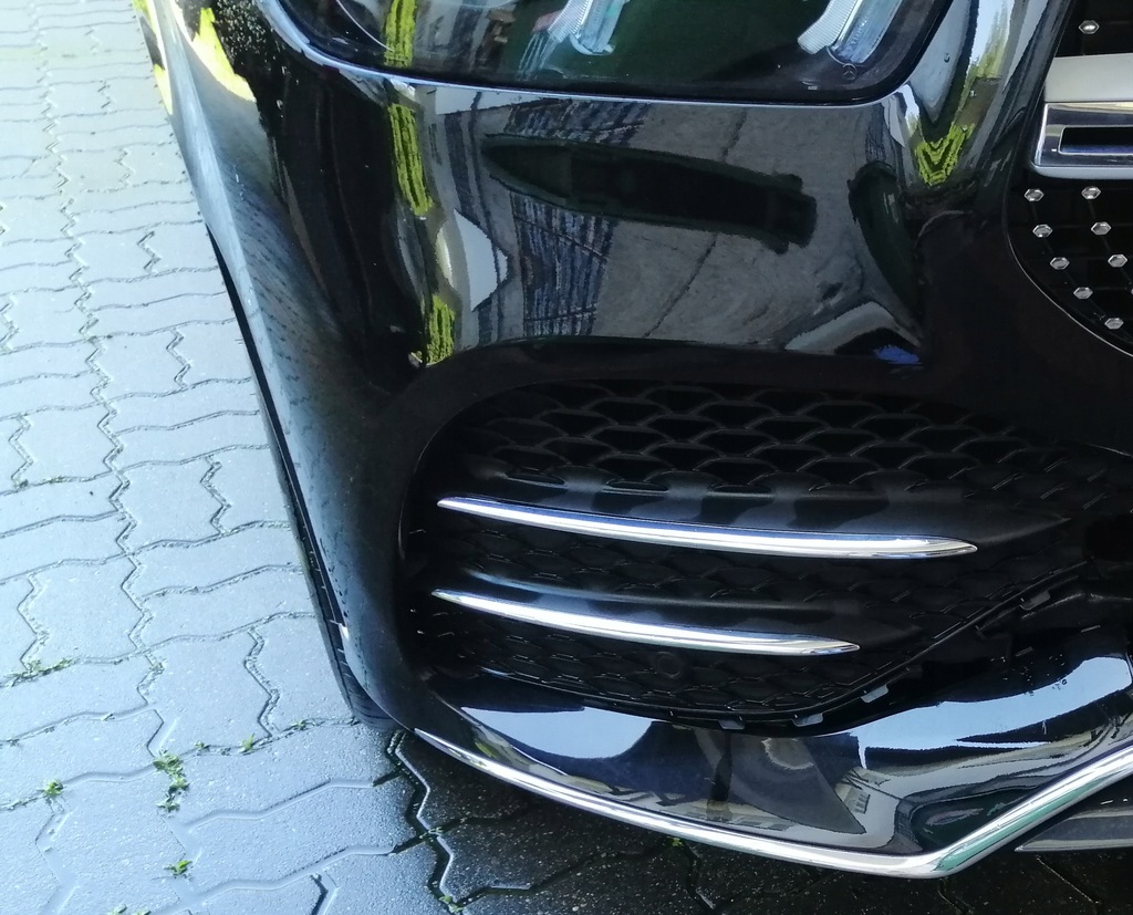 MERCEDES GLE W167 LISTWY OZDOBNE ZDERZAKA PRZÓD - 9684447966 ...