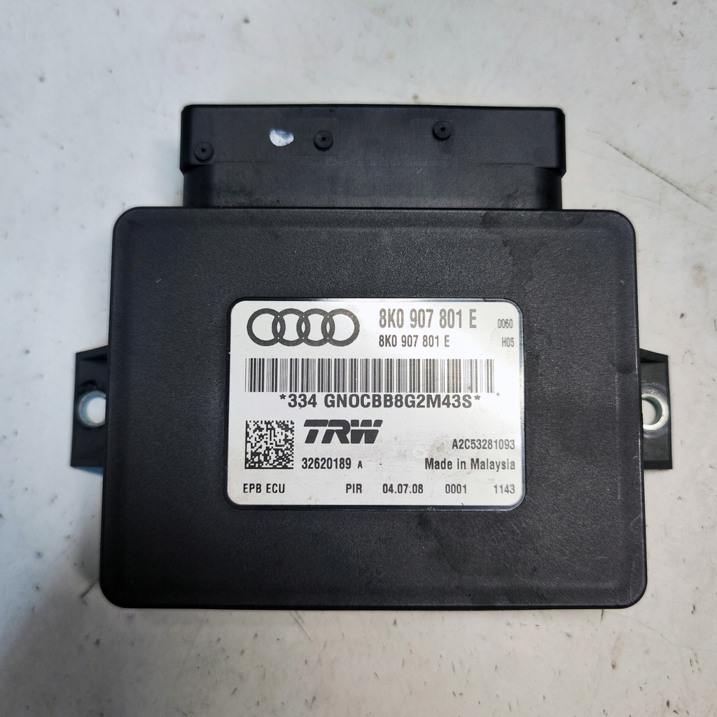 AUDI A4 B8 modul hamulca recznego 8K0907801E - 16248636073 - oficjalne archiwum Allegro