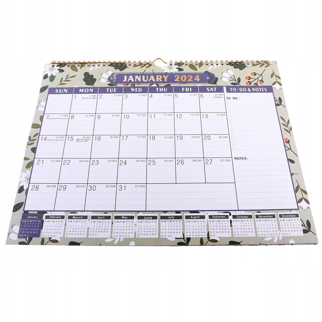 Large Wall Calendar 2024 Wall Calendar 2024 - 14897439087 - oficjalne ...