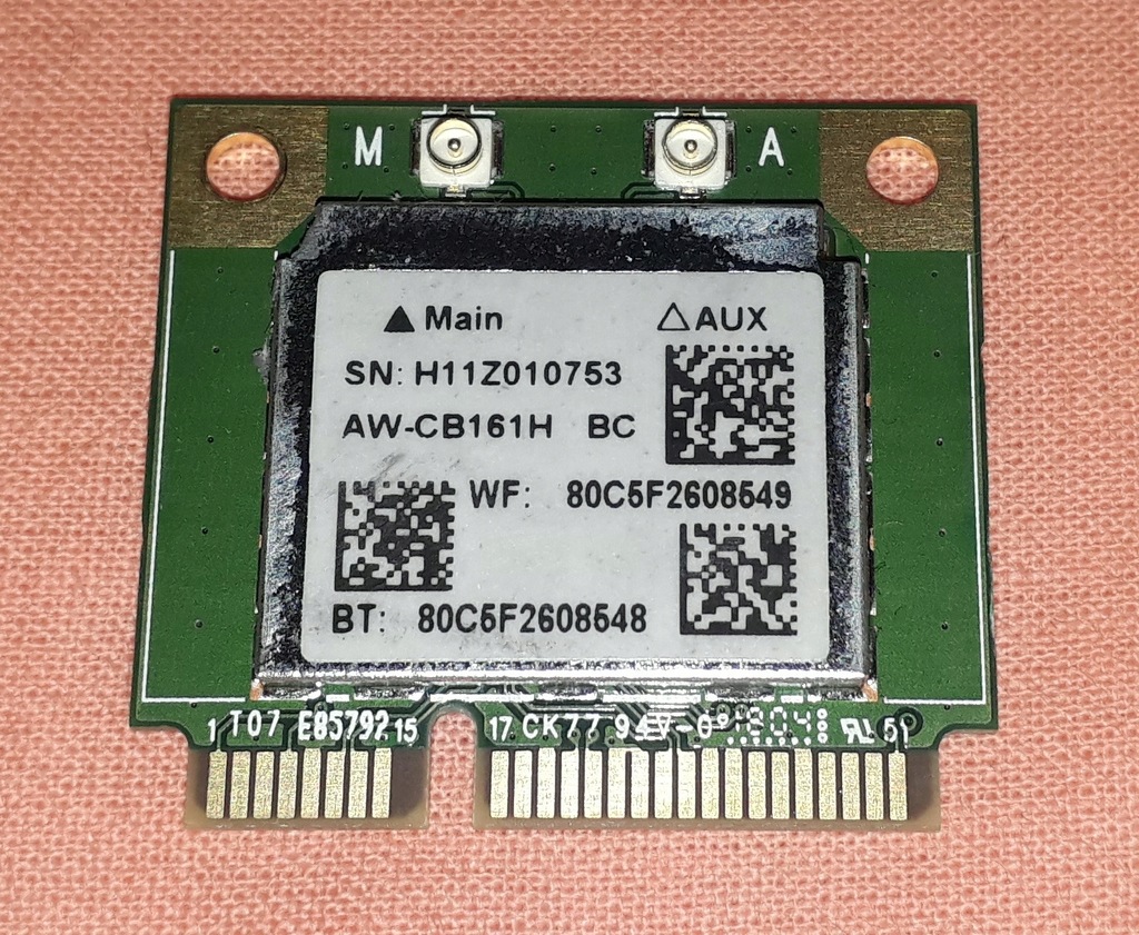 Karta WiFi Realtek RTL8821AE 433Mbps BT 4 Dual miniPCIe - 13117159312 ...